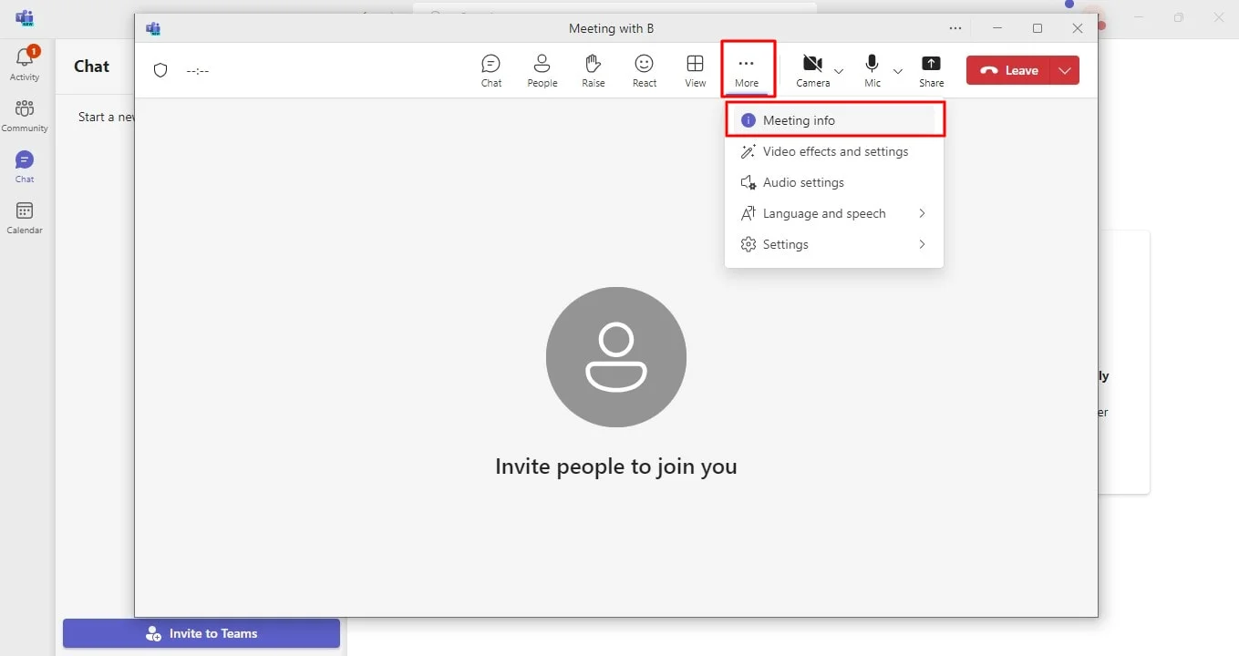 Teams ミーティングへの招待を送信する方法
